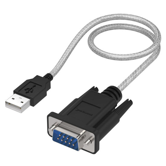 GetUSCart- SABRENT USB to RS-232 DB9 Serial 9 pin Adapter Prolific PL2303 1-ft [SBT-USC1K]