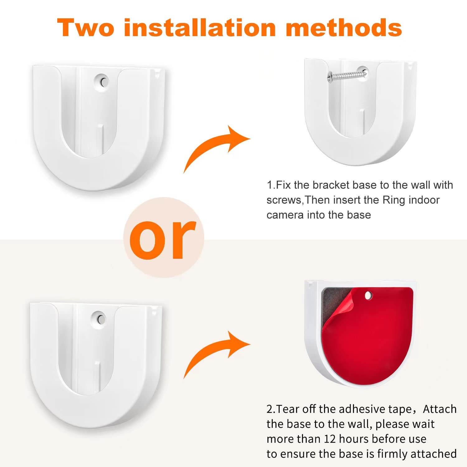 GetUSCart- Strong Adhesive Wall Mount for Ring Indoor Cam(2nd Gen and ...