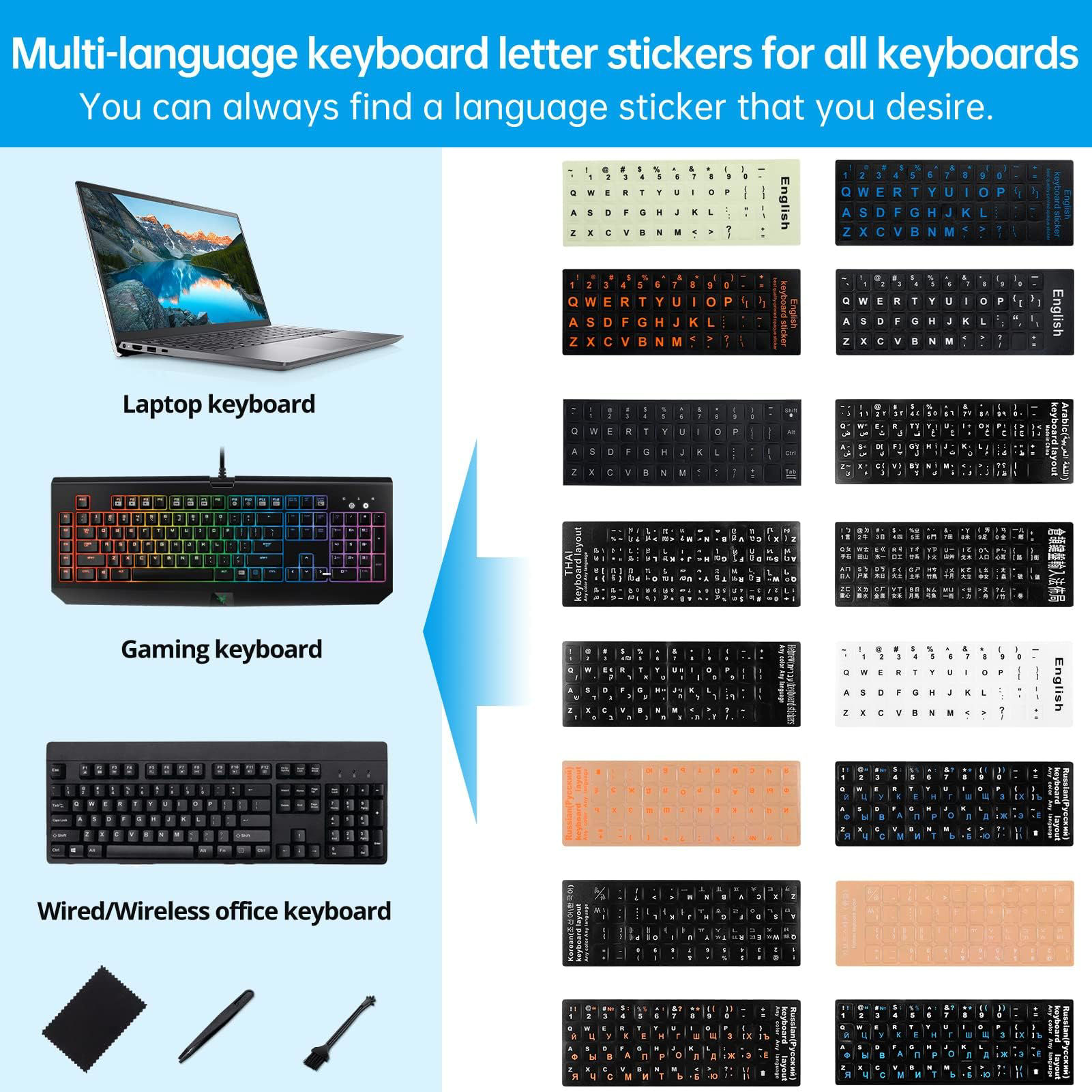 GetUSCart- Russian Keyboard Stickers[5 in 1],Cyrillic Keyboard Letter ...