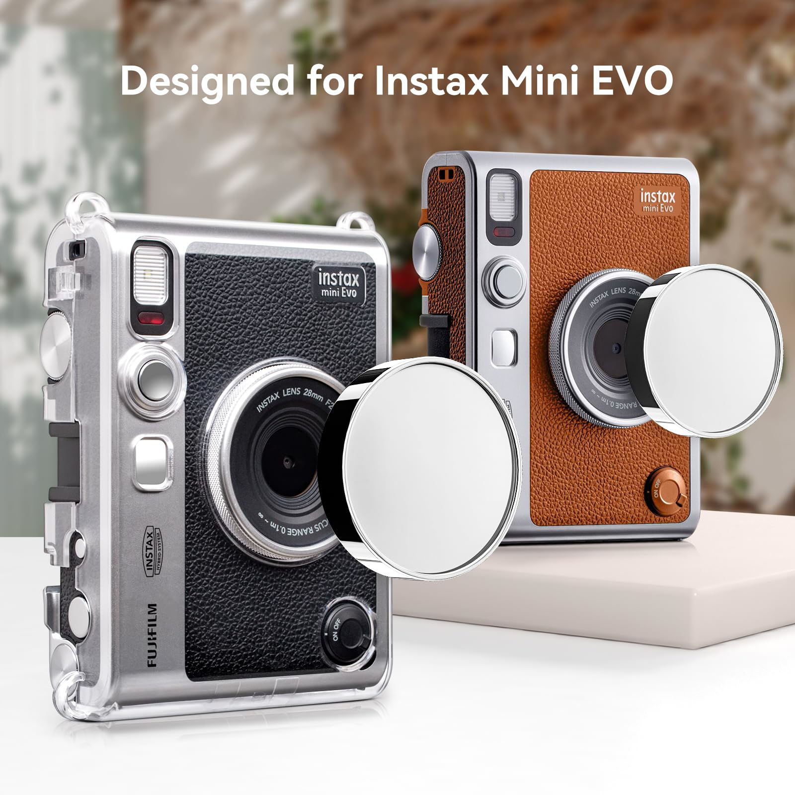 GetUSCart- MUZIRI KINOKOO Lens Cap for Fuji Instax Mini EVO Instant ...