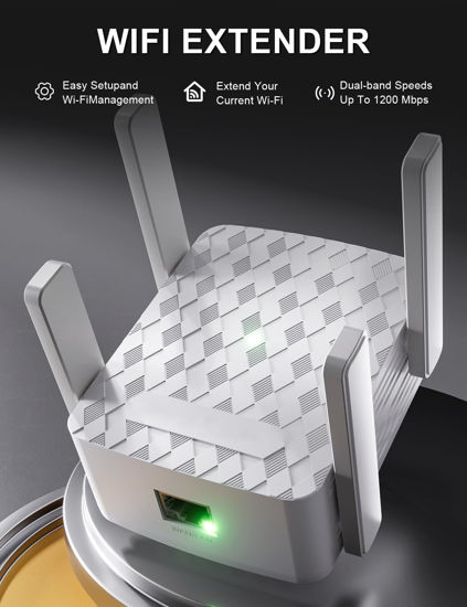 GetUSCart- 1200Mbps WiFi Extender Signal Booster for Home: Internet ...