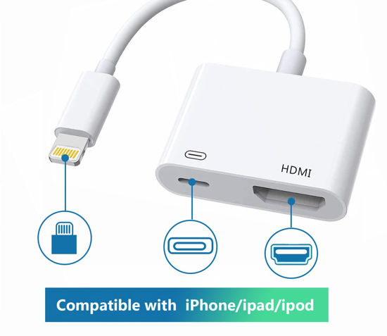 GetUSCart- 4K HDMI Adapter for iPhone, Apple Digital AV Adapter, 1080P ...