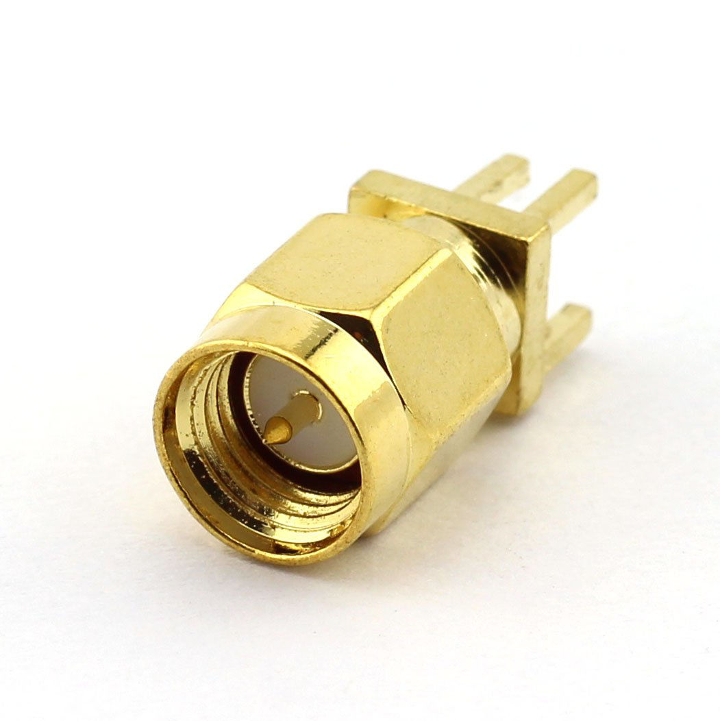 GetUSCart- DGZZI 5-Pack SMA Male RF Coaxial Adapter 4 Pins Edge Square ...
