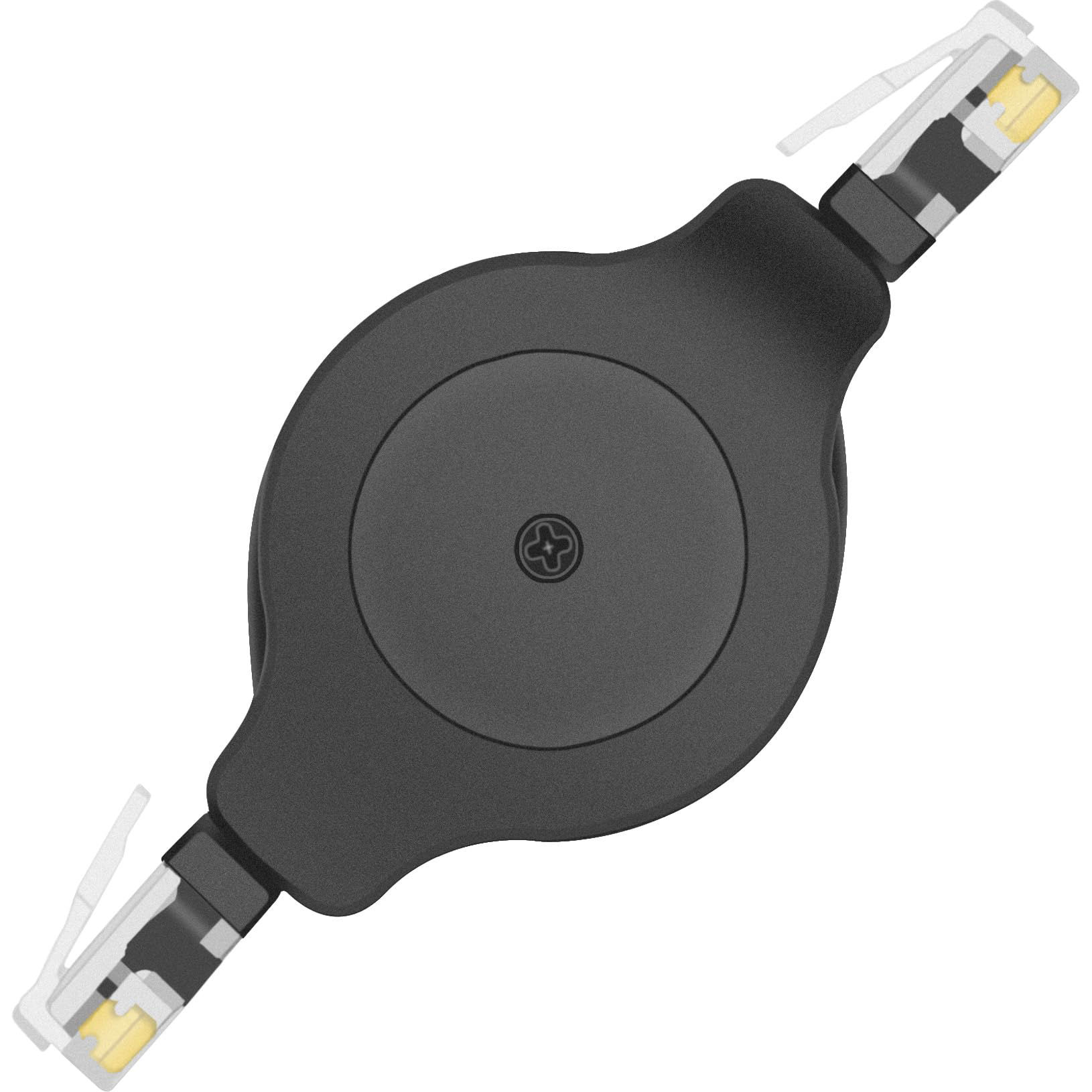 GetUSCart- NECABLES RJ11 Retractable Phone Cord for Landline 4ft Length ...