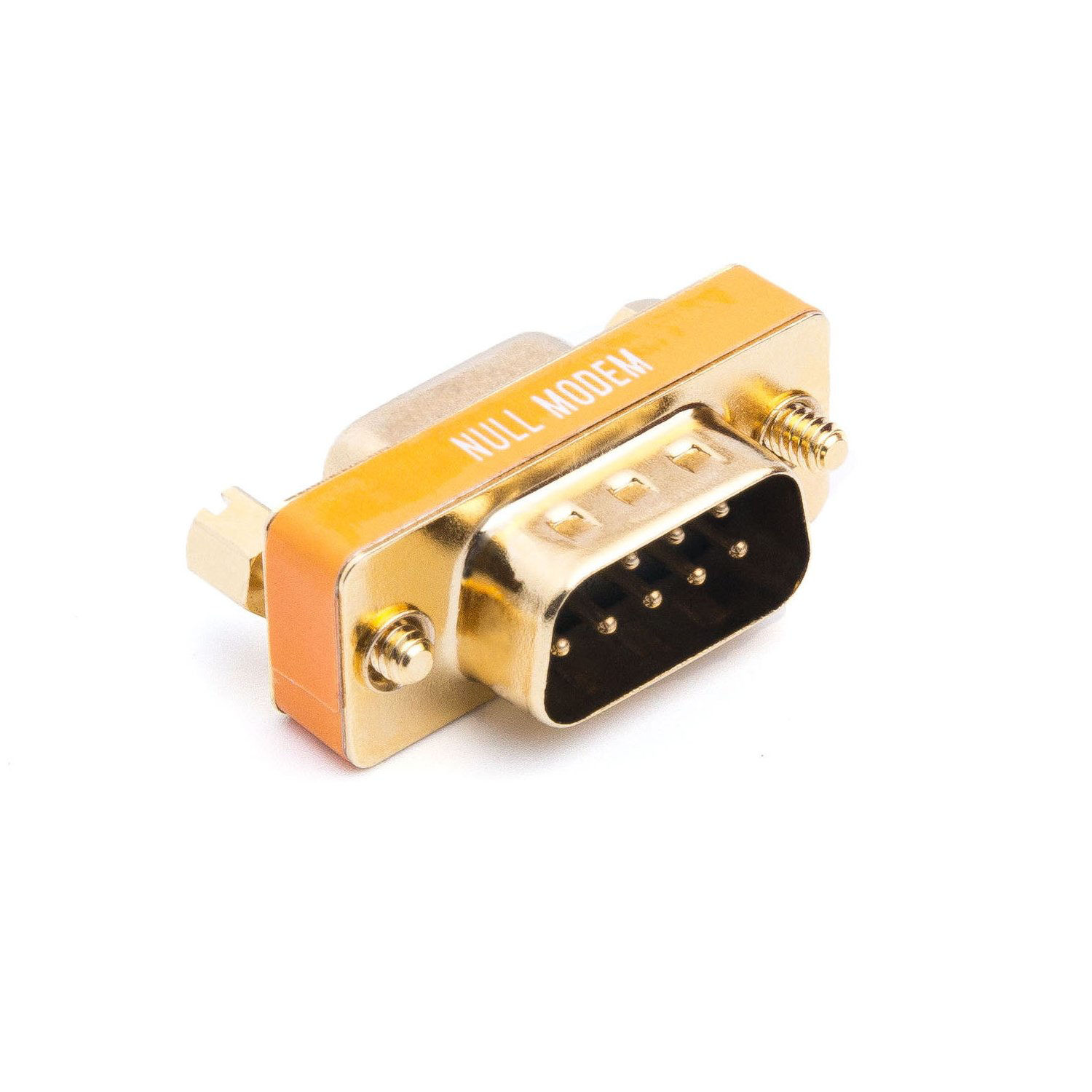 GetUSCart- Arnorin DB9 Null Modem Adapter Male to Female Slimline Data Transfer Serial Port ...
