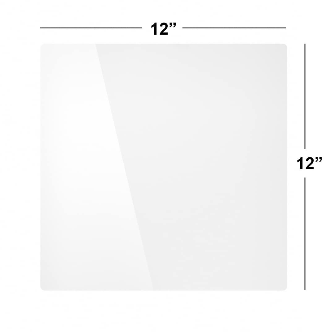 GetUSCart- 12" x 12" Acrylic Surfaces for Photography, White and Black ...