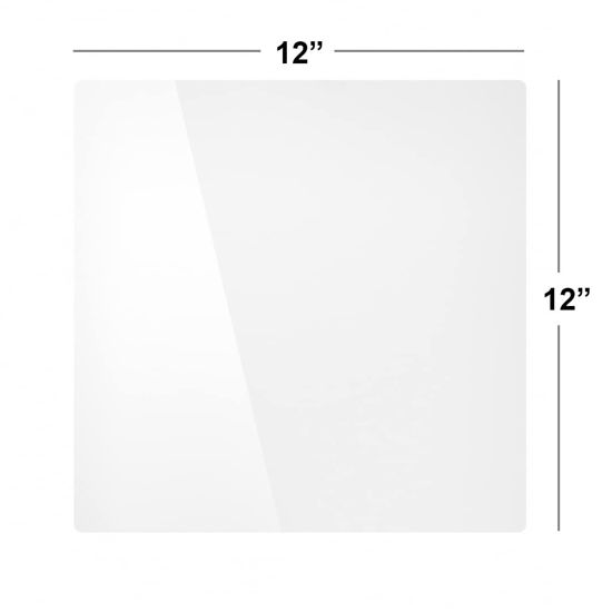 GetUSCart- 12" x 12" Acrylic Surfaces for Photography, White and Black ...
