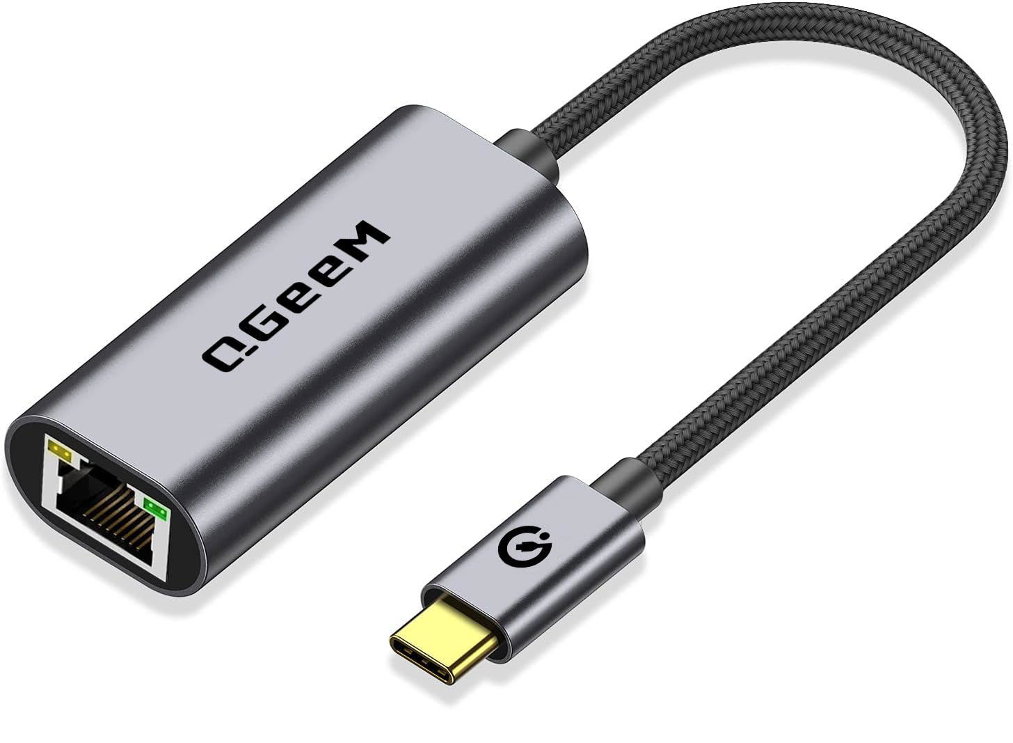 GetUSCart- USB C to Ethernet Adapter, QGeeM Gigabit Ethernet to USB ...