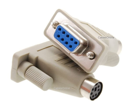 GetUSCart- CablesOnline 2-Pack PS/2 MiniDin6 Female to DB9 Serial ...