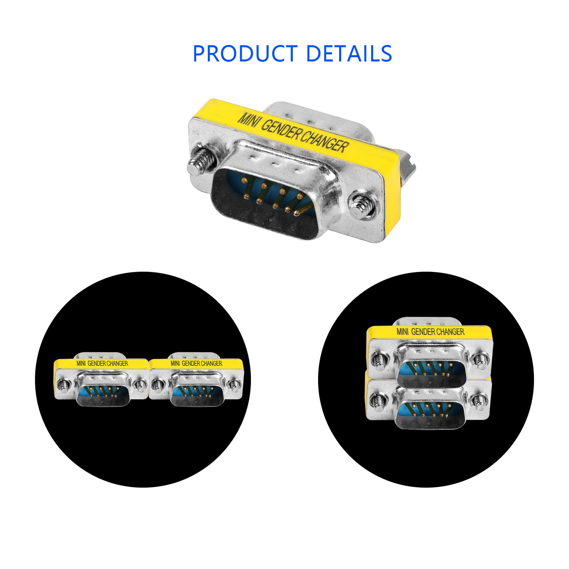 GetUSCart- MEIRIYFA DB9 Gender Changer D-SUB 9 Pin RS-232 Connector ...