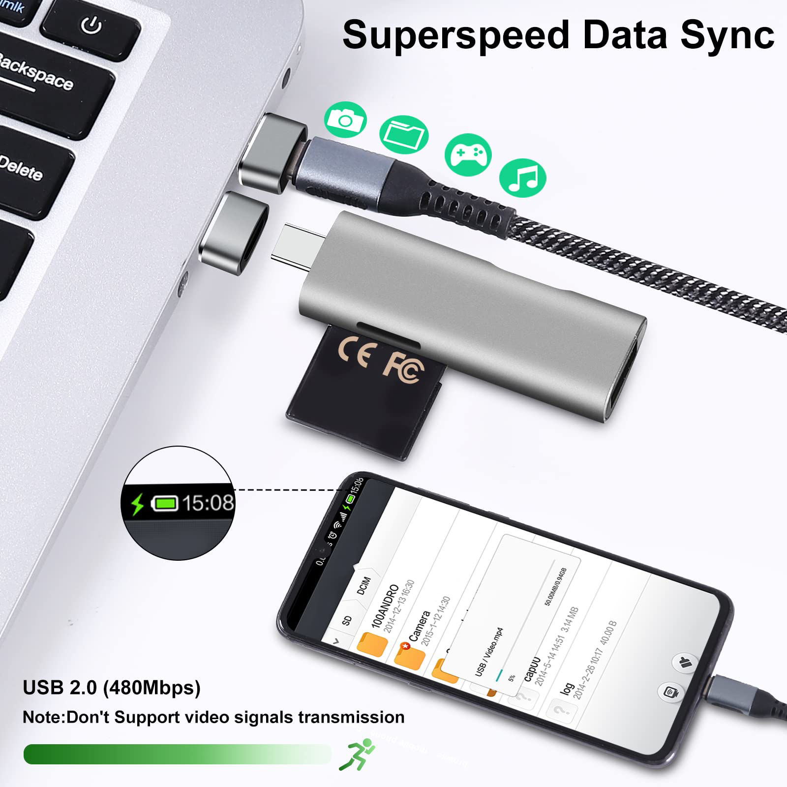 GetUSCart- BaseNew USB to USB C Adapter 10 Pack,USB to USBC Adapter,USB ...