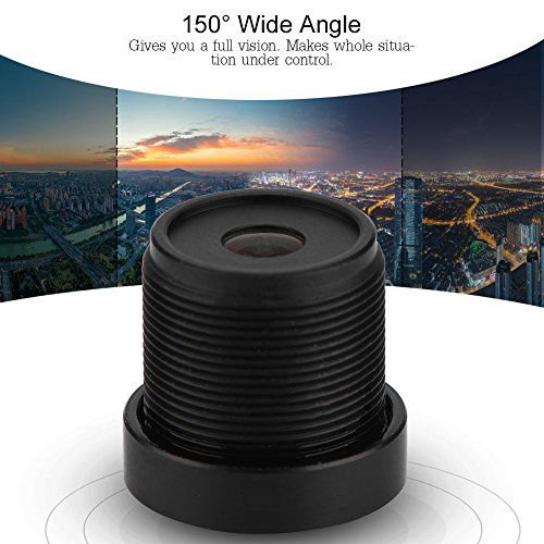 GetUSCart- CCTV Camera Lens, 2.1mm Camera Lens 150° Wide Angle M12*0.5 ...