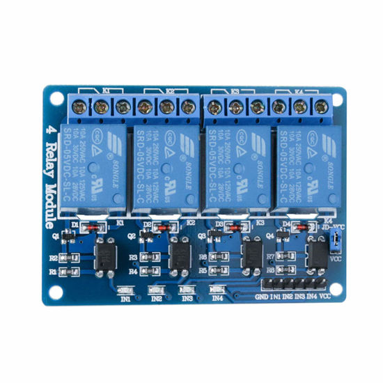 GetUSCart- ELEGOO 4 Channel DC 5V Relay Module with Optocoupler ...