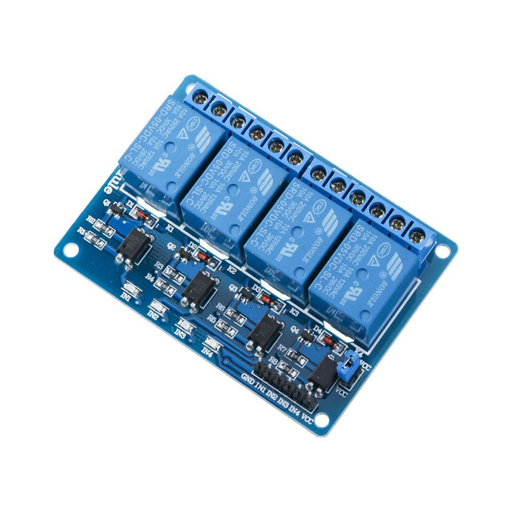 GetUSCart- ELEGOO 4 Channel DC 5V Relay Module with Optocoupler ...