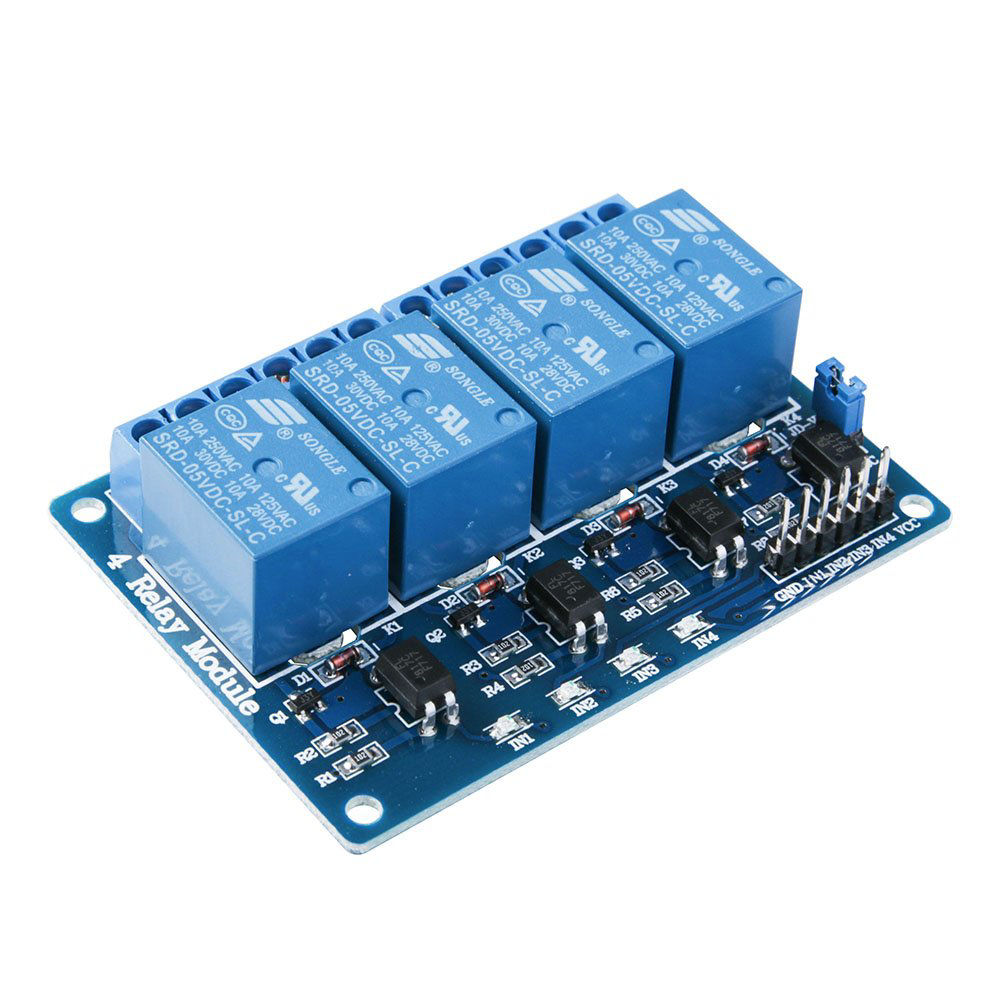 GetUSCart- ELEGOO 4 Channel DC 5V Relay Module with Optocoupler ...