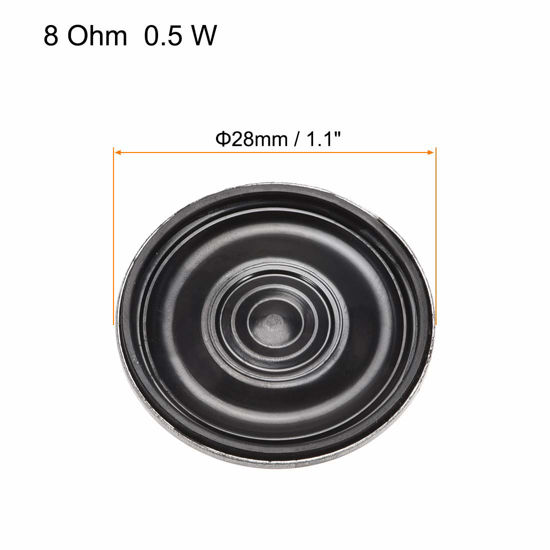GetUSCart- uxcell 0.5W 8 Ohm DIY Magnetic Speaker 28mm Round Shape ...