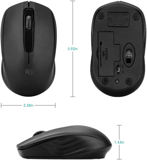 GetUSCart- Rii Wireless Mouse, 2.4G Portable Computer Mice for PC ...