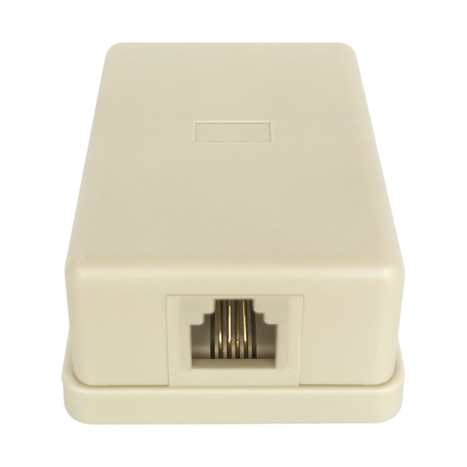 GetUSCart- NECABLES Phone Jack Surface Mount Single Port Telephone Jack ...