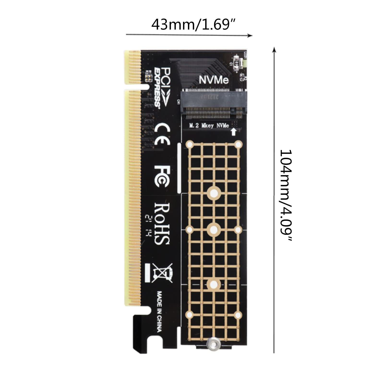 GetUSCart- M.2 NVME PCIE to M.2 Adapter NVME SSD M.2 PCIE X16 Expansion ...