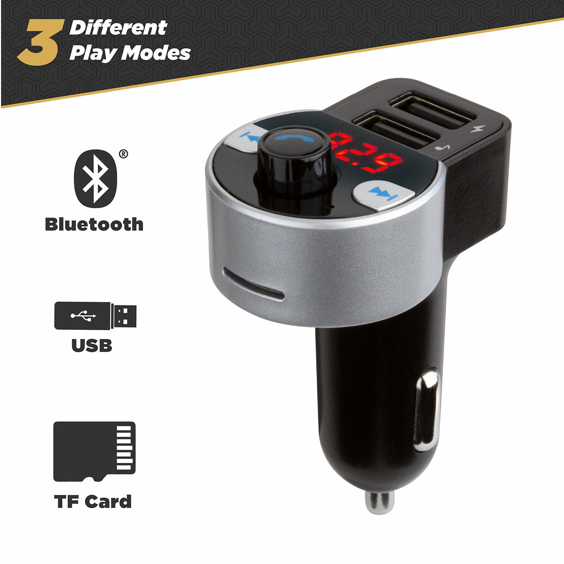 GetUSCart- Scosche SBTFM4-XCES0 Select Bluetooth 5.0 FM Transmitter w ...