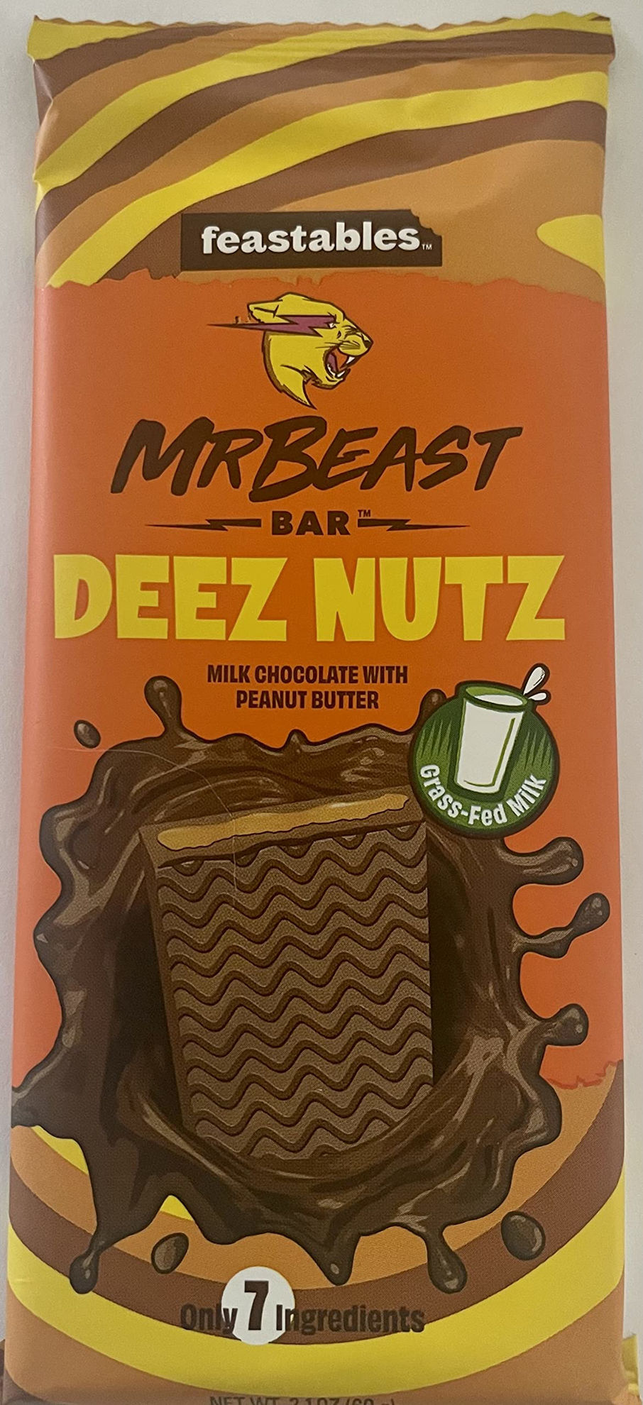 GetUSCart- Feastables Beast Bar NEW Deez Nuts Milk Chocolate Peanut ...
