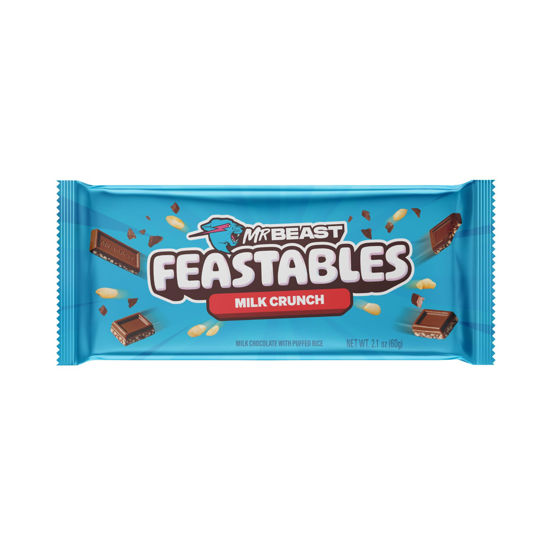 GetUSCart- Feastables by MrBeast Milk Chocolate Crunch KING Size Candy ...