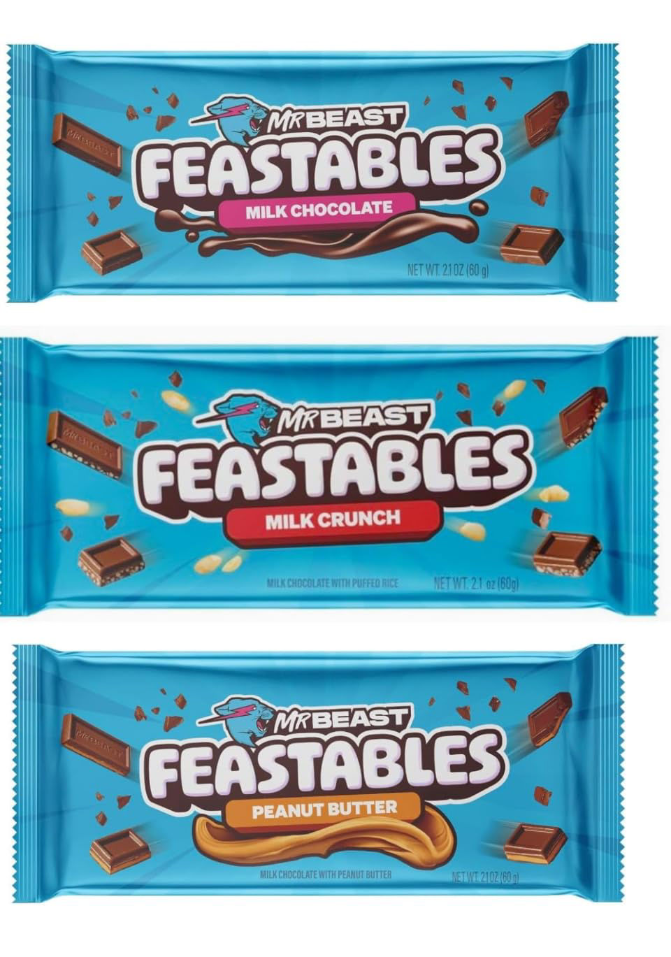 GetUSCart- Feastables Beast Bar Milk Chocolate Bundle - Milk Chocolate ...