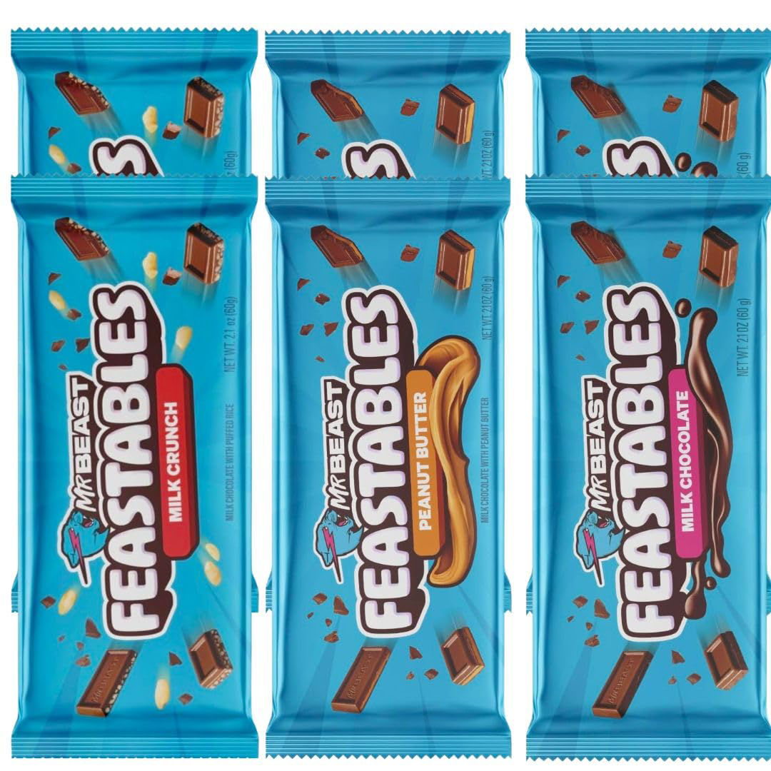GetUSCart- Feastables | Mr Beast Chocolate Bar | [6 BAR BUNDLE] 2-Milk ...