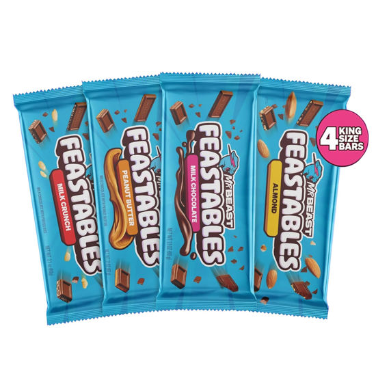GetUSCart- Feastables Milk Chocolate Bar Sampler Variety Pack, 2.1 oz ...