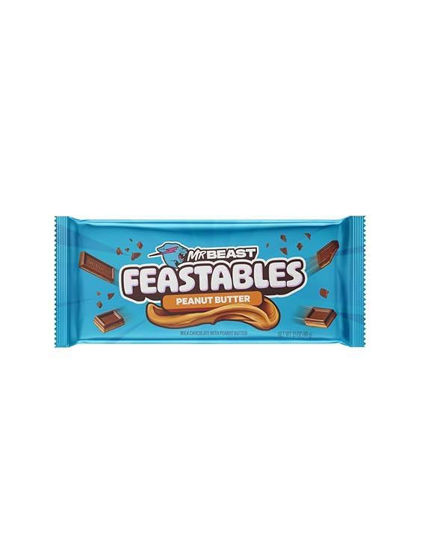 GetUSCart- Mr. Beast Feastables Peanut Butter Milk Chocolate Bar - 1.24 oz (35g) - 5 Count
