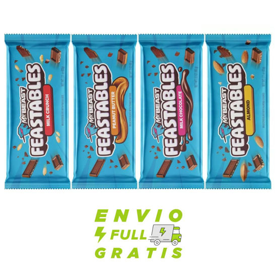 GetUSCart- Feastables Beast Bar Milk Chocolate Sampler Pack - Milk ...