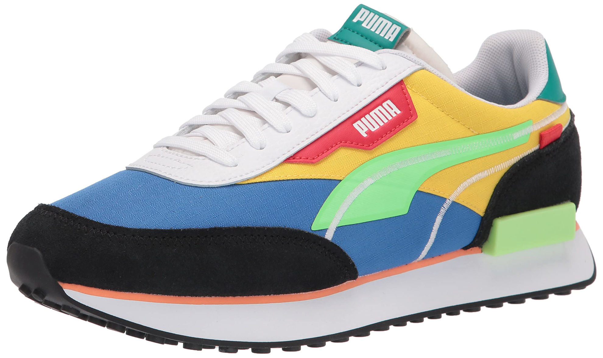GetUSCart- PUMA Men's Future Rider Sneaker, Palace Blue-Elektro Green ...