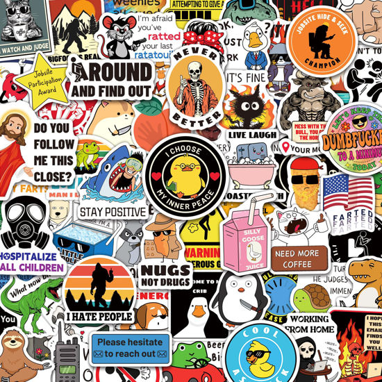 GetUSCart- SigyoJeom 200PCS Funny Meme Stickers for Adults, Prank ...
