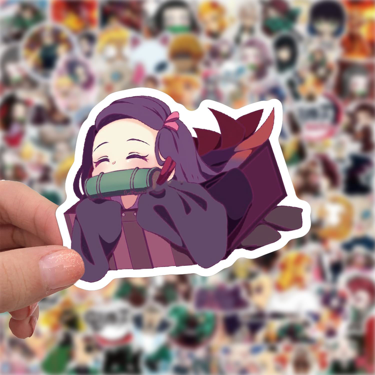 GetUSCart- Anime Demon Stickers 100 Pcs Cute Slayer Stickers Waterproof ...