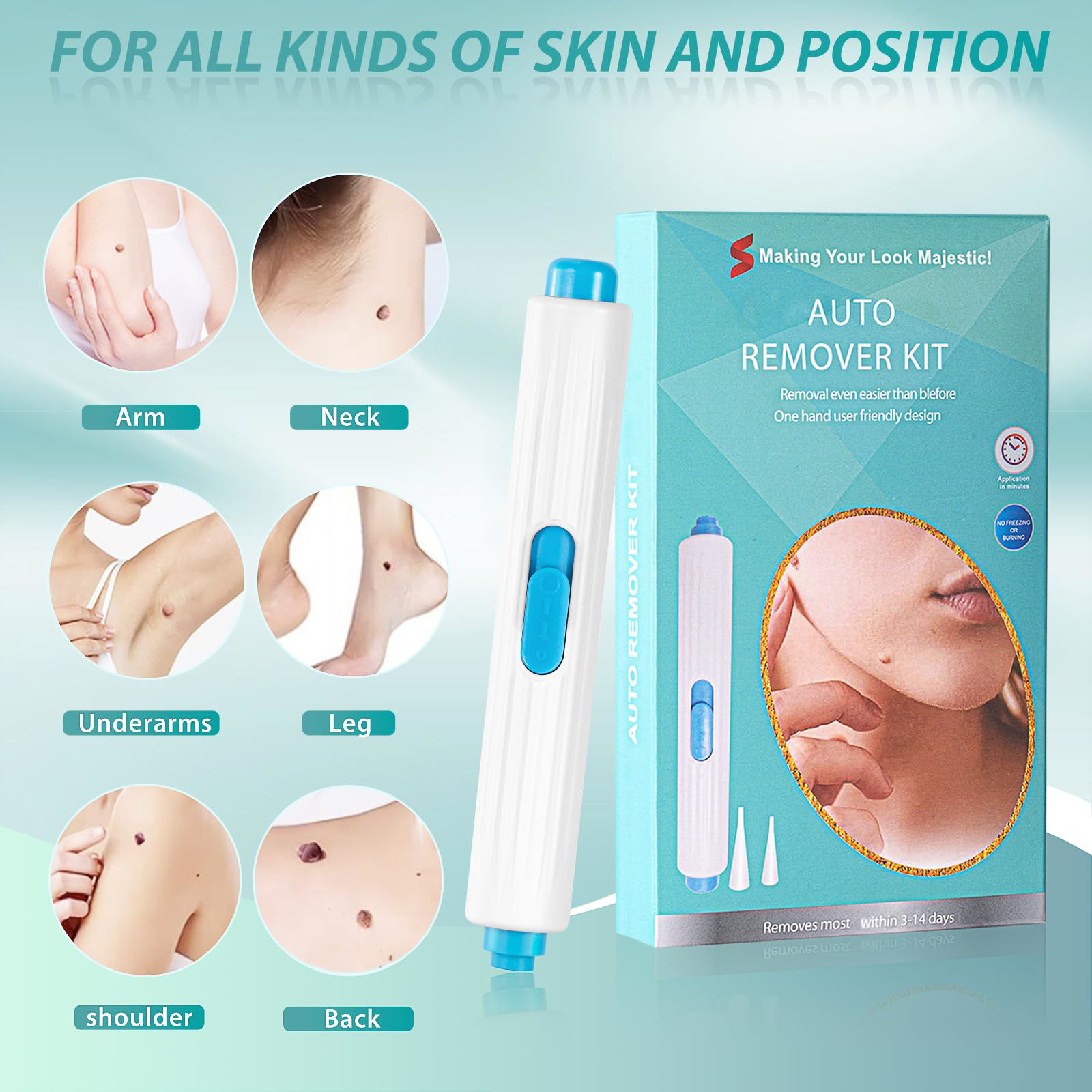 GetUSCart- Skin Removal Kit, for The Removal of Skin Tags and Warts ...