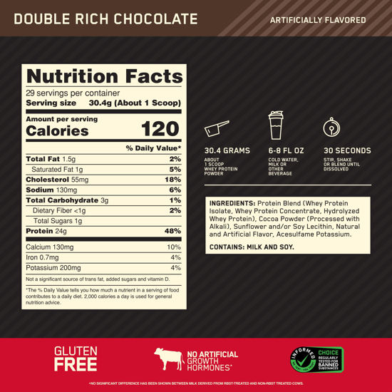GetUSCart- Optimum Nutrition Gold Standard 100% Whey Protein Powder ...