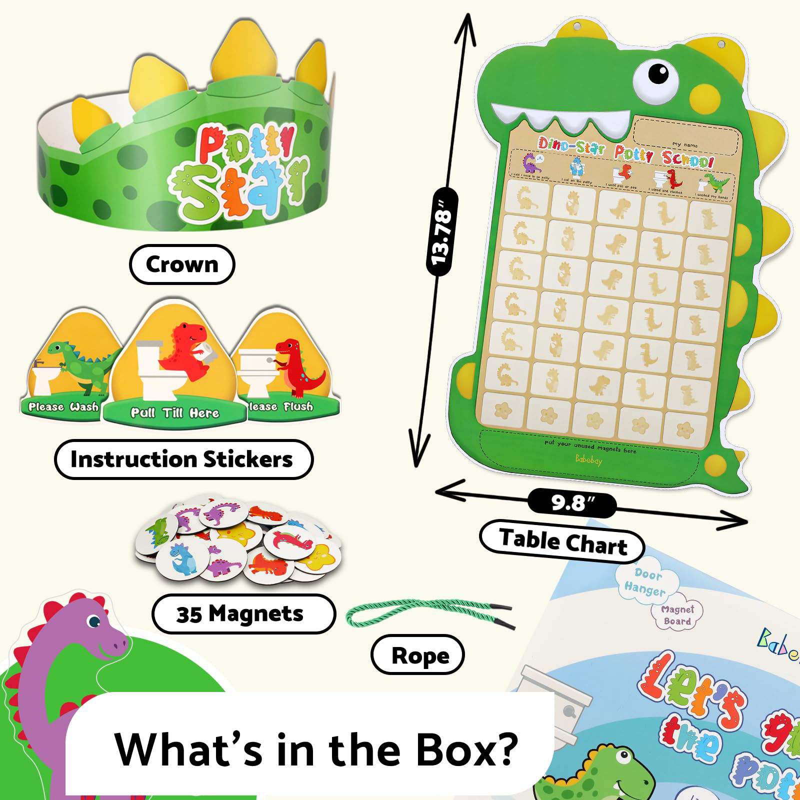 GetUSCart- Potty Training Chart for Toddlers Boys & Girls - A Dinosaur ...
