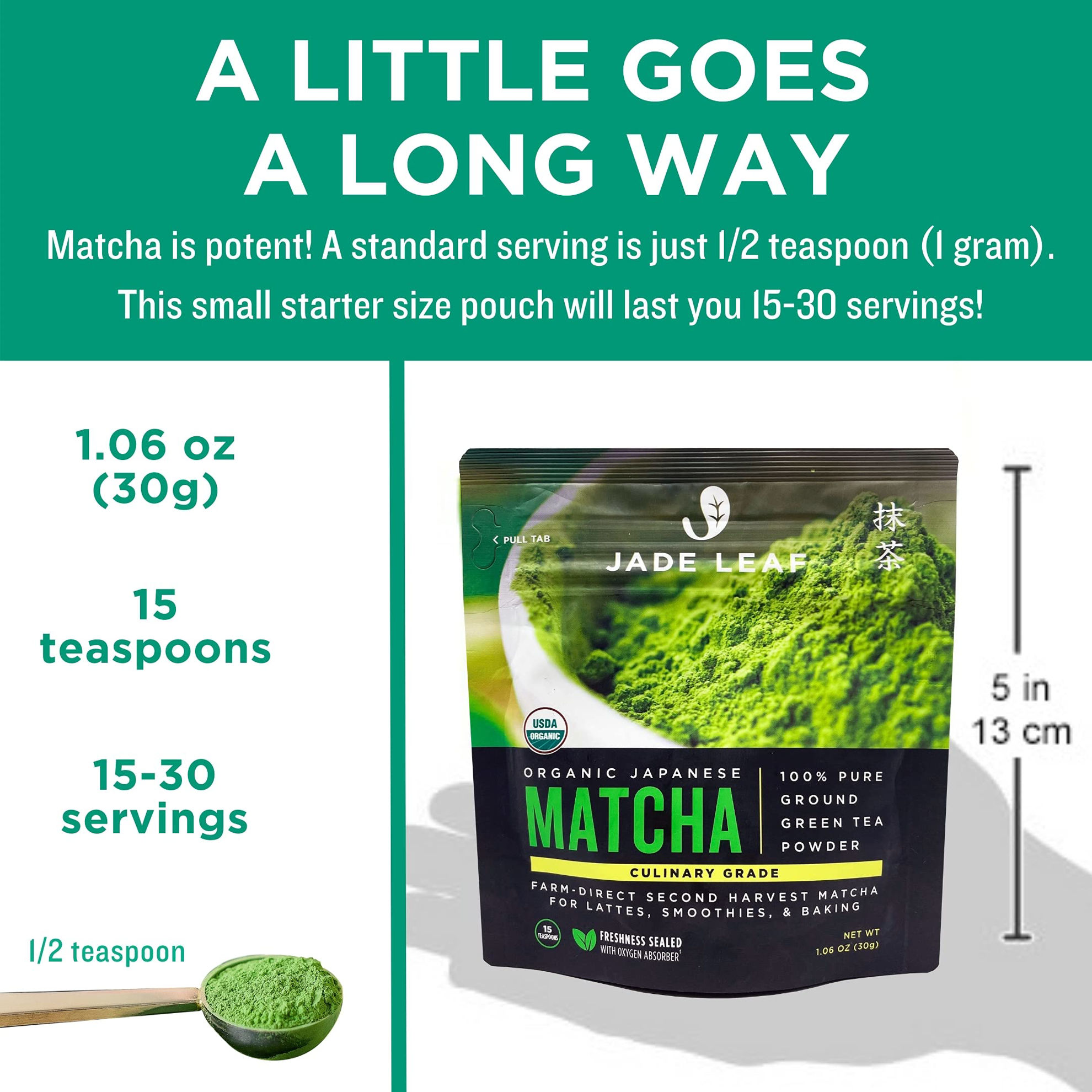 GetUSCart- Jade Leaf Matcha Organic Green Tea Powder - Culinary Grade ...
