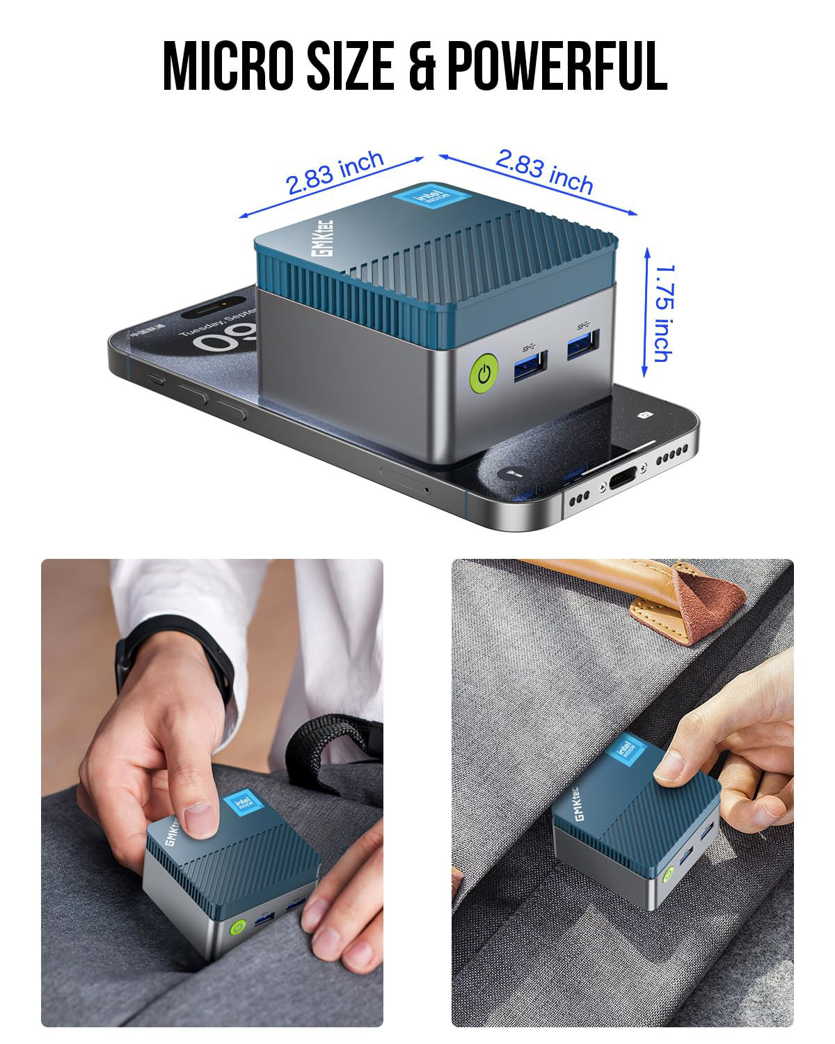 GetUSCart- GMKtec Mini PC Intel N97 (up to 3.60GHz) Windows 11 Pro ...