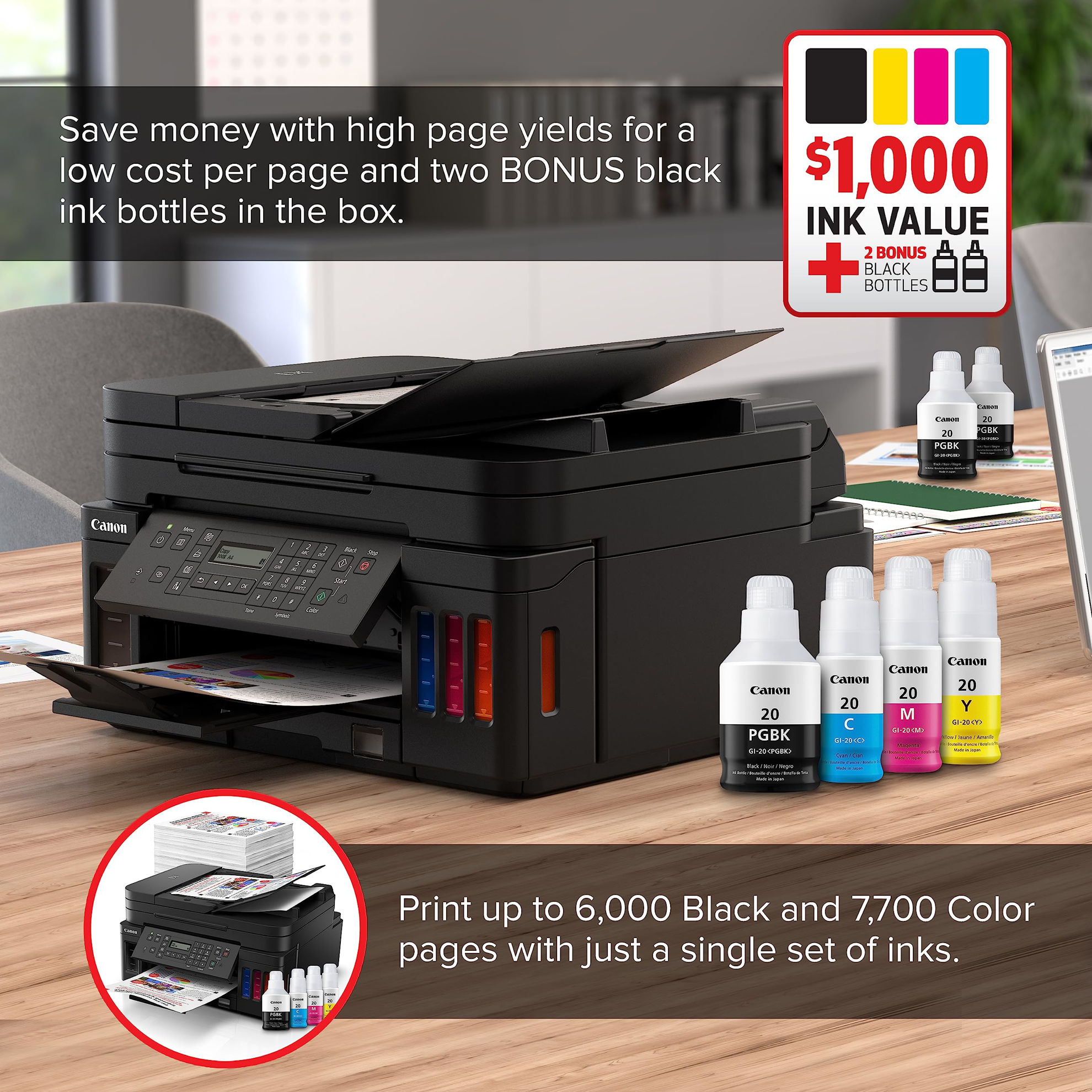GetUSCart- Canon G7020 All-in-One Printer Home Office | Wireless ...