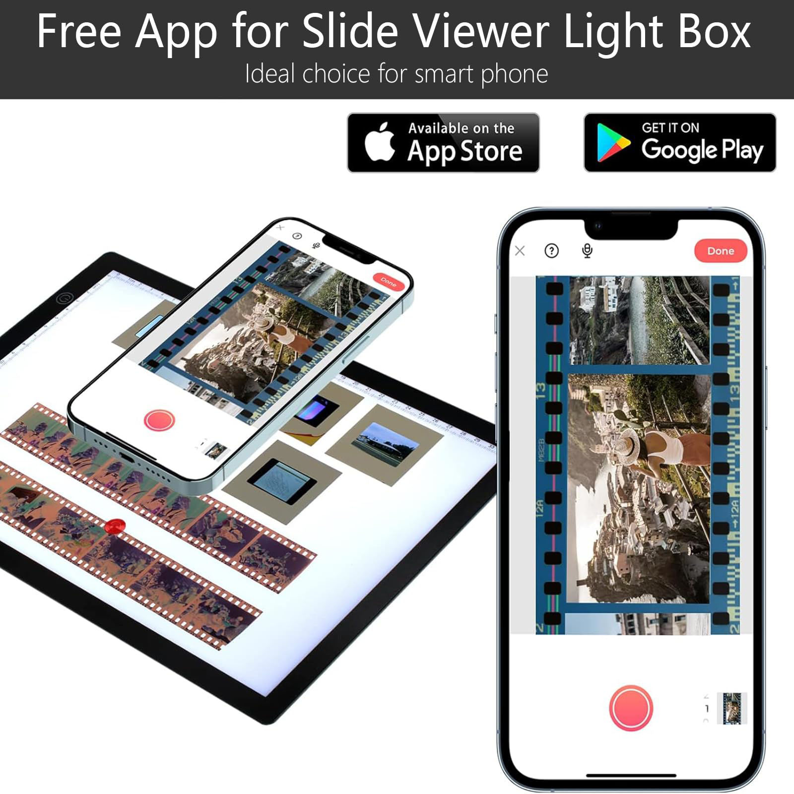 GetUSCart- Slide Viewer Light Pad for Slides and Film Negative Scanning ...