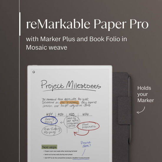 GetUSCart- reMarkable Paper Pro Bundle - Mosaic Weave | Includes 11.8 ...