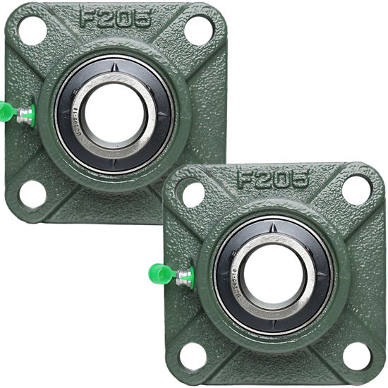 GetUSCart- 2 Pack UCF205-16 Pillow Block Bearing - Square Flange Mounted Pillow Block Bearings ...