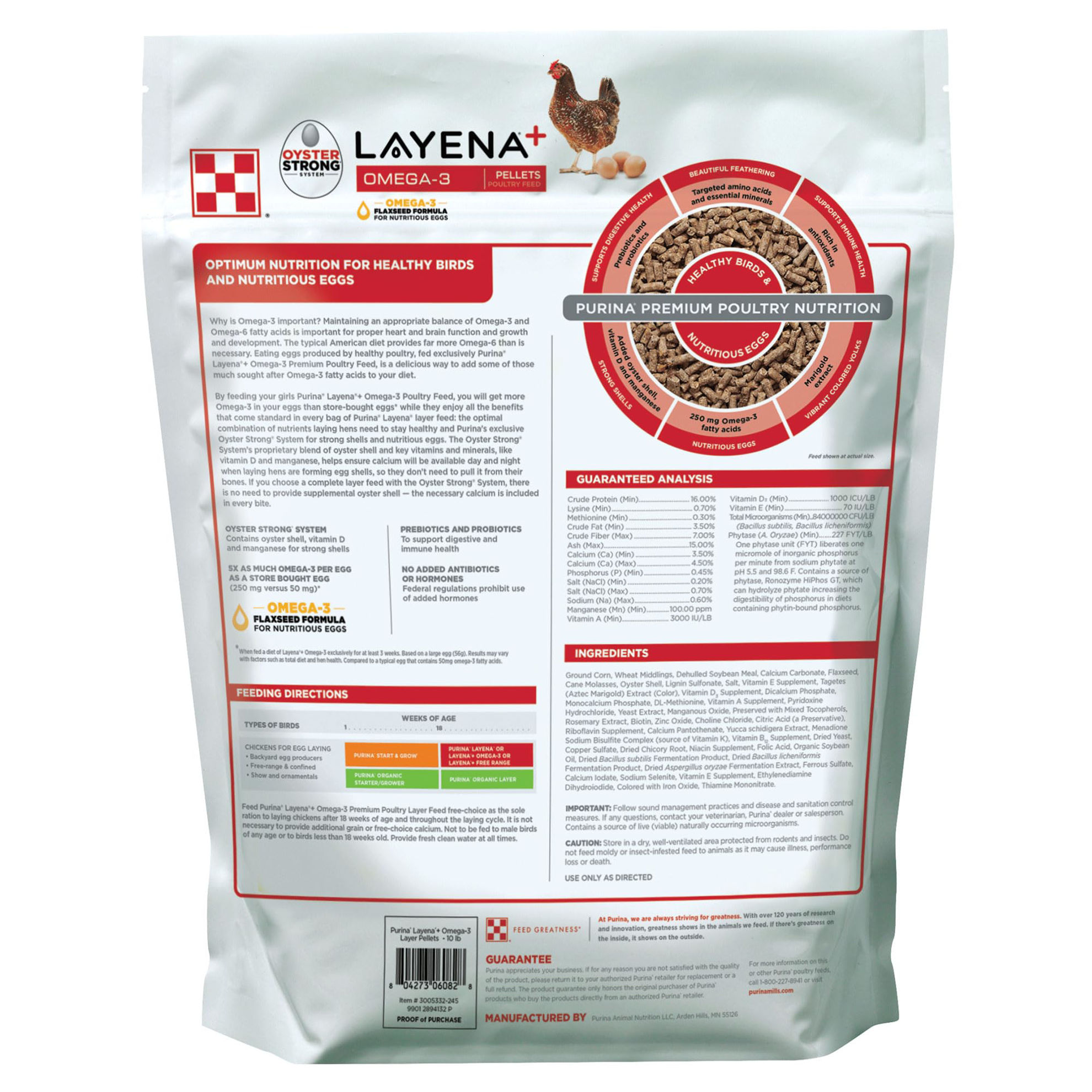 GetUSCart- Purina Layena+ | Nutritionally Complete Layer Hen Feed ...
