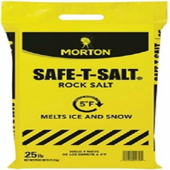 GetUSCart- Morton Safe-T-Salt Rock Salt 25.0 LB For Snow And Ice Removal
