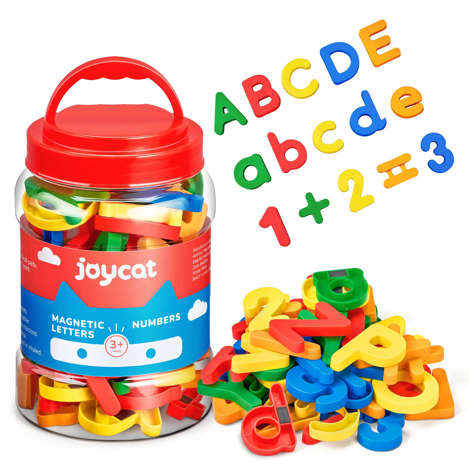 GetUSCart- JoyCat 78 Pieces Magnetic Letters Numbers Alphabet Fridge ...