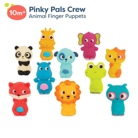 GetUSCart- B. toys B. - 10 Finger Puppets - Animal Finger Puppets - Fox ...