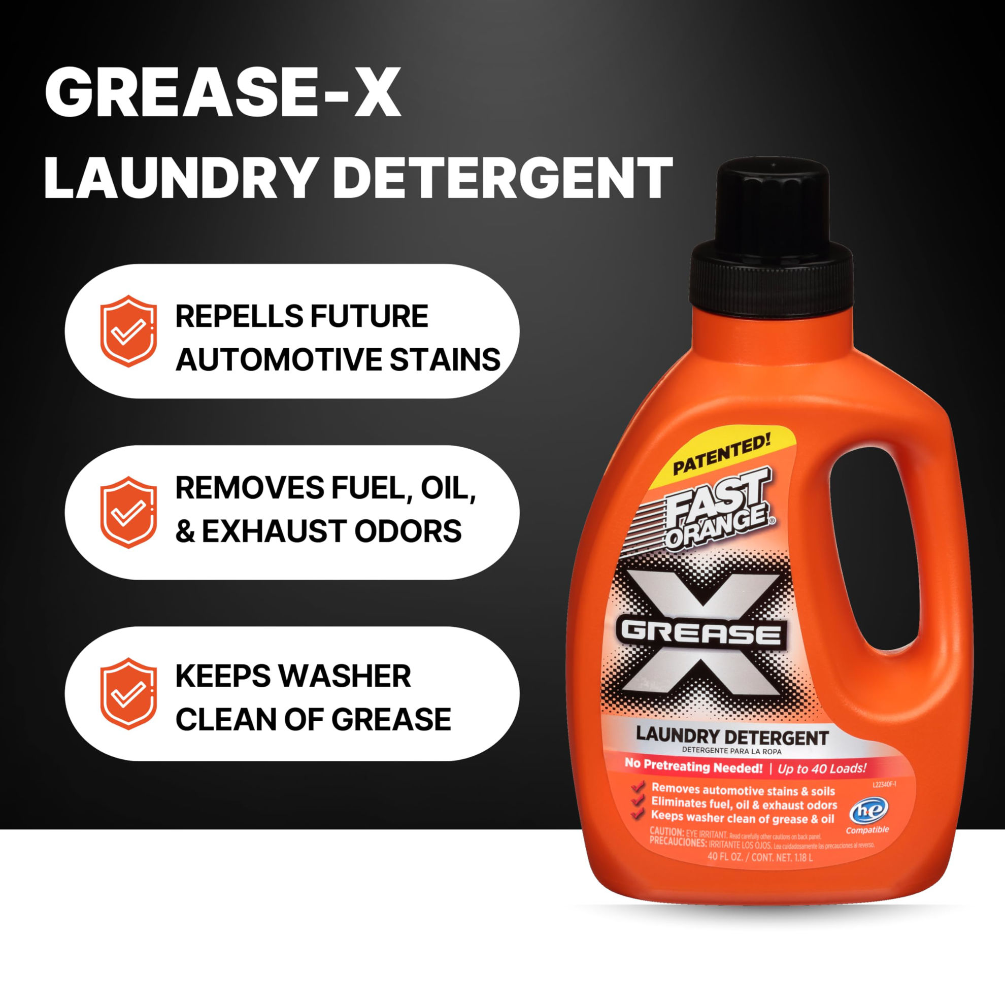 GetUSCart- Fast Orange 22340 Grease X Mechanics Laundry Detergent For ...