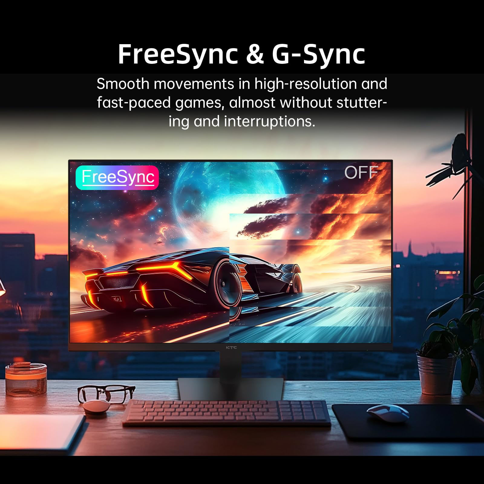 GetUSCart- KTC 24 inch Monitor - 1080P Monitor, 100Hz FreeSync Gaming ...