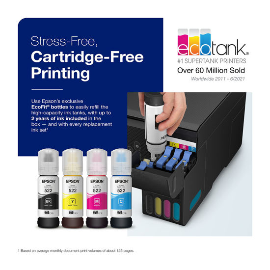 GetUSCart- Epson EcoTank ET-2800 Wireless Color All-in-One Cartridge ...